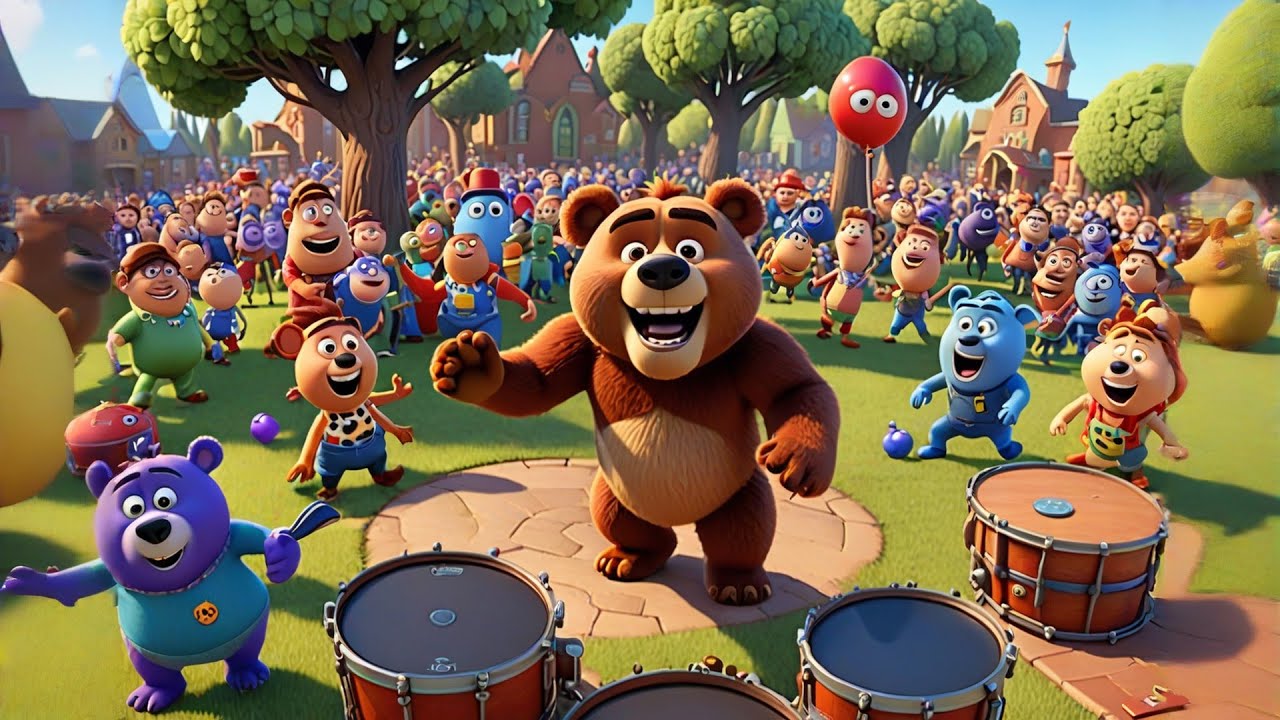 Bear Bounced to the Beat – Nursery Rhymes Songs for Kids 🧸🥁 - YouTube