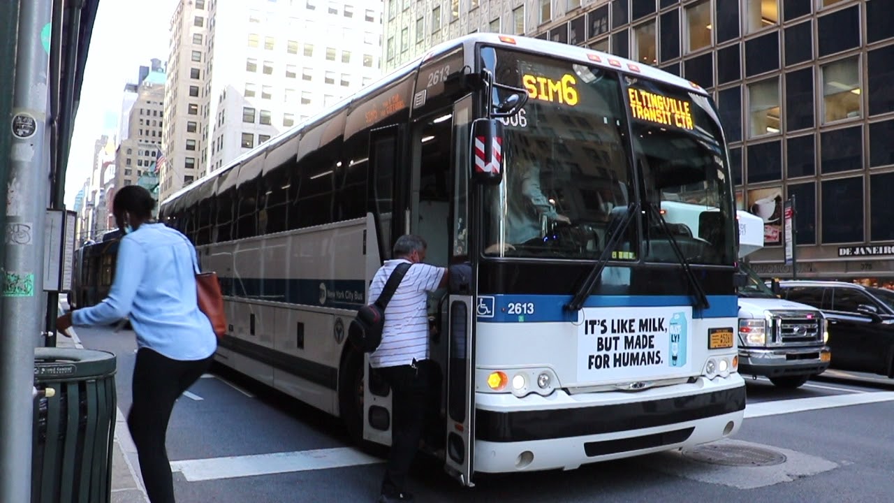 MTA New York City Bus: 2016 Prevost X3-45 #2613 on the SIM6 Express Bus ...