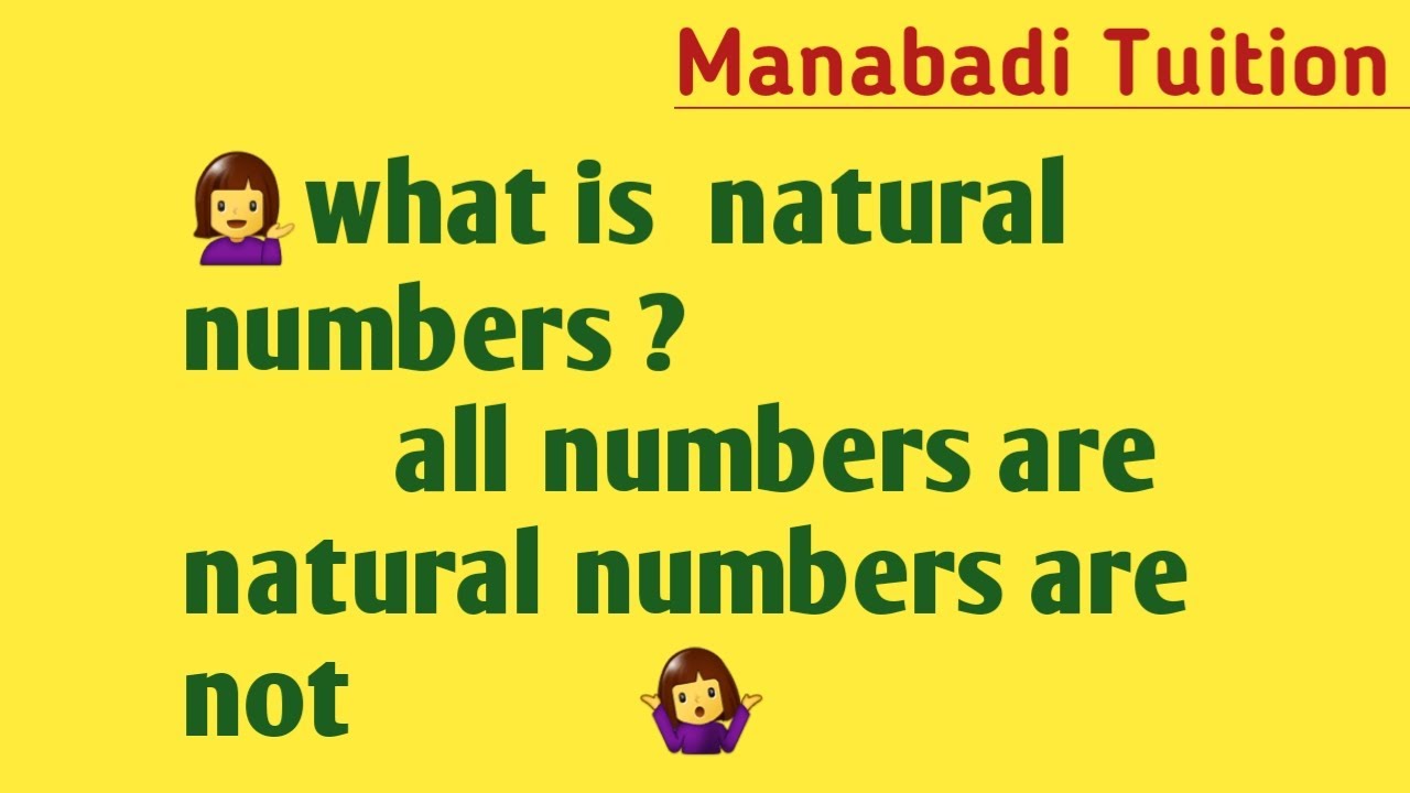 Natural Numbers Natural Numbers Definition manabai Tuition YouTube Natural Numbers Natural Numbers Definition manabai Tuition YouTube
