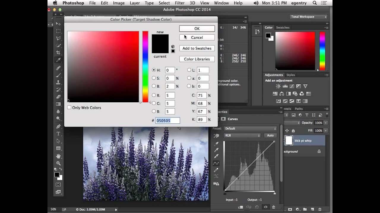 Black Point White Point - Adjusting Curves for Inkjet printing - YouTube