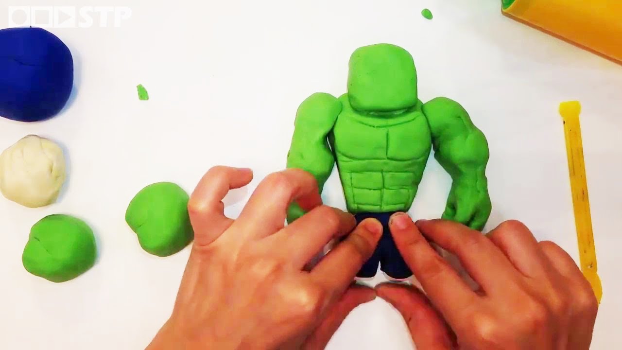 Making HULK Play Doh | How To Make Super Heroes With Play-Doh - YouTube