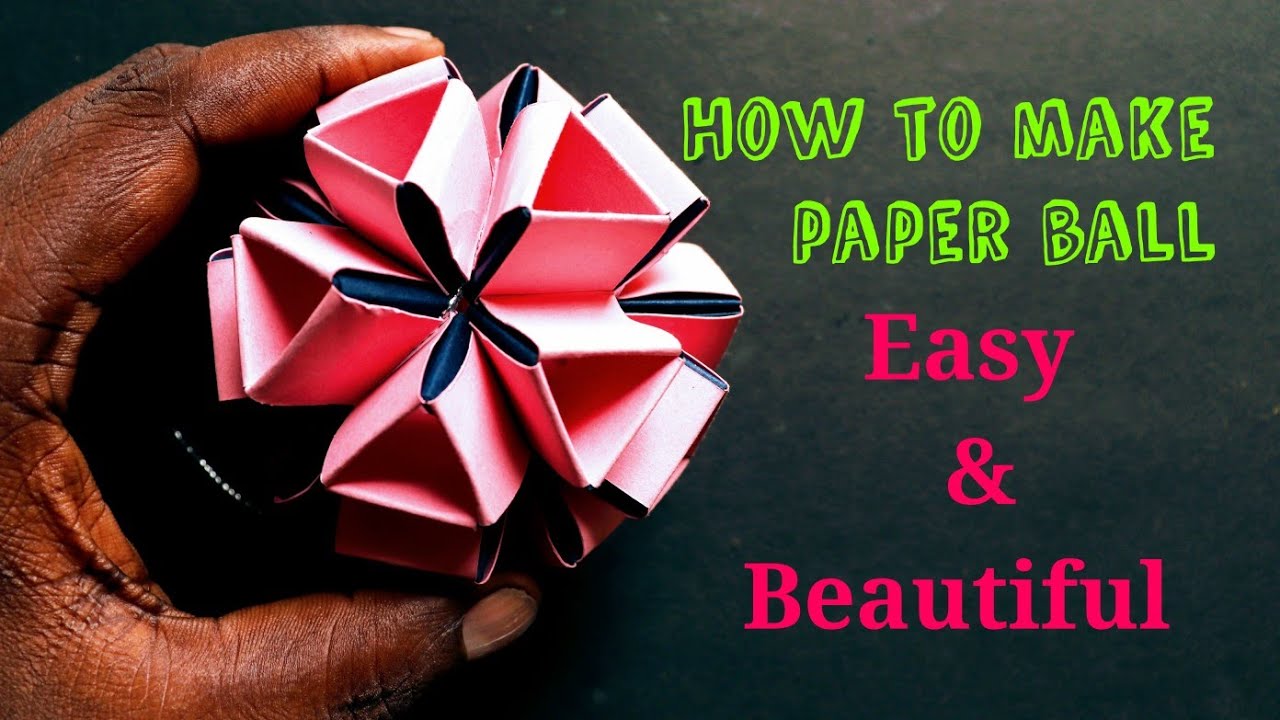 How to make a beautiful paper ball /paper origami | paper craft - YouTube