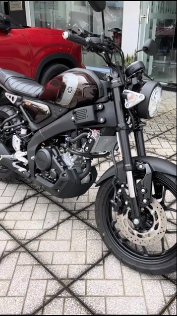 2025 YAMAHA XSR 155 DARK METTALIC BROWN STANCE - YouTube