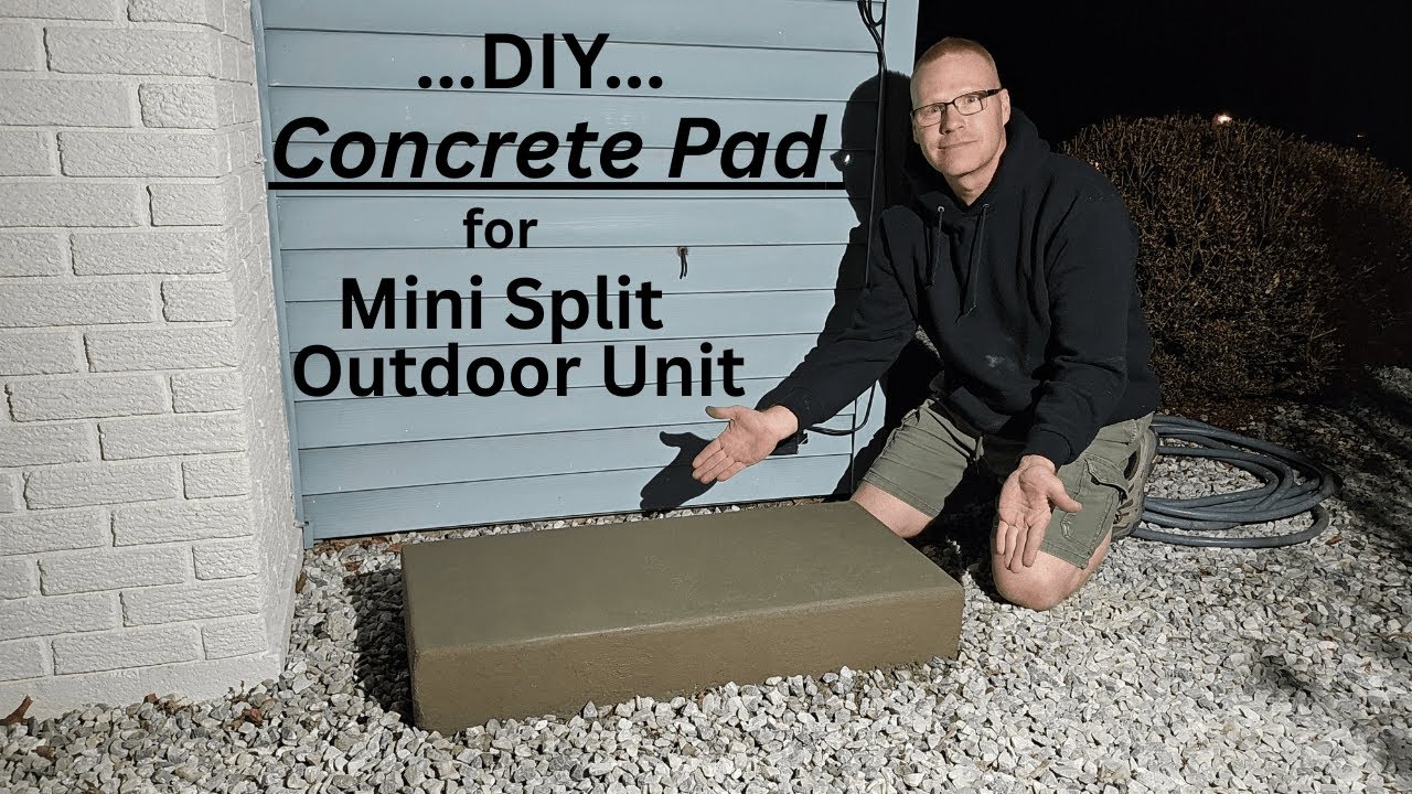 DIY Concrete Pad for Outdoor Unit - YouTube
