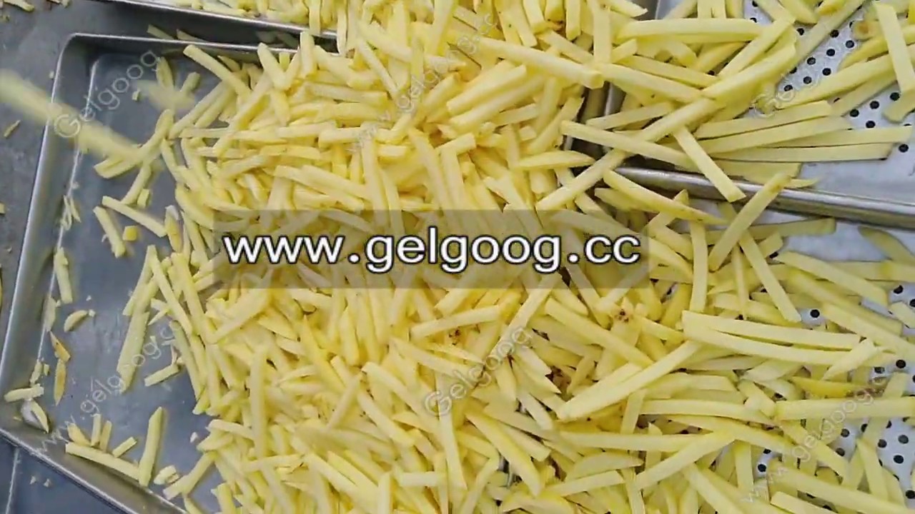 Potato Cutting Washing Drying Machine Make French Fries - YouTube