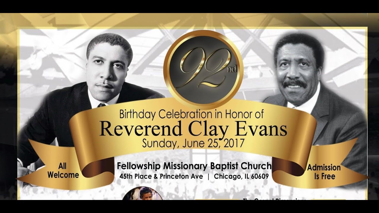 Rev. Clay Evans Celebration-More Love To Thee - YouTube