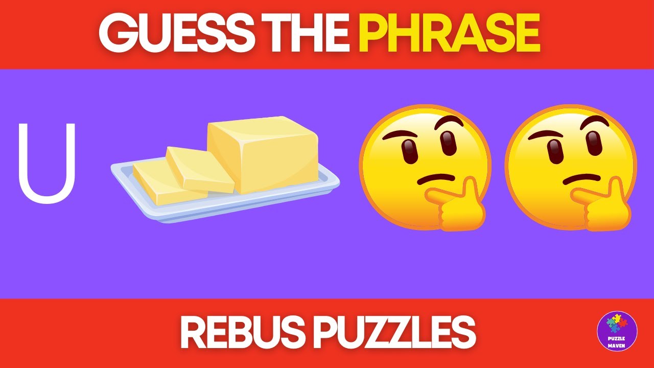 Rebus Puzzles With Answers: Guess the Phrase 25 - YouTube
