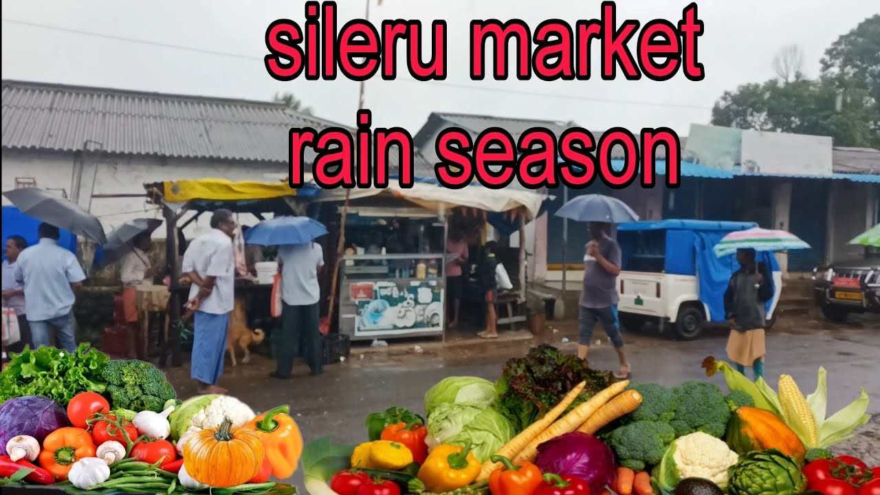 sileru market rain season tribal market - YouTube
