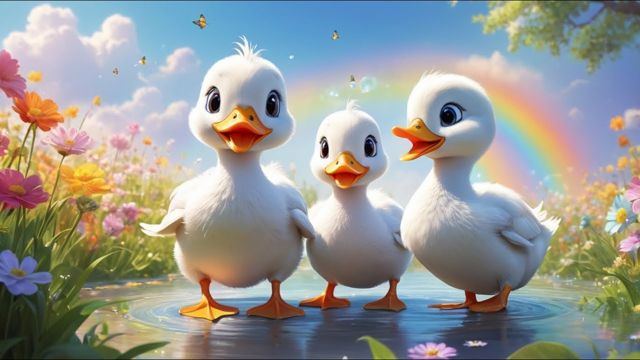 5 Little Ducks Kids Rhymes Song + Baba Black Sheep Kids Song - YouTube