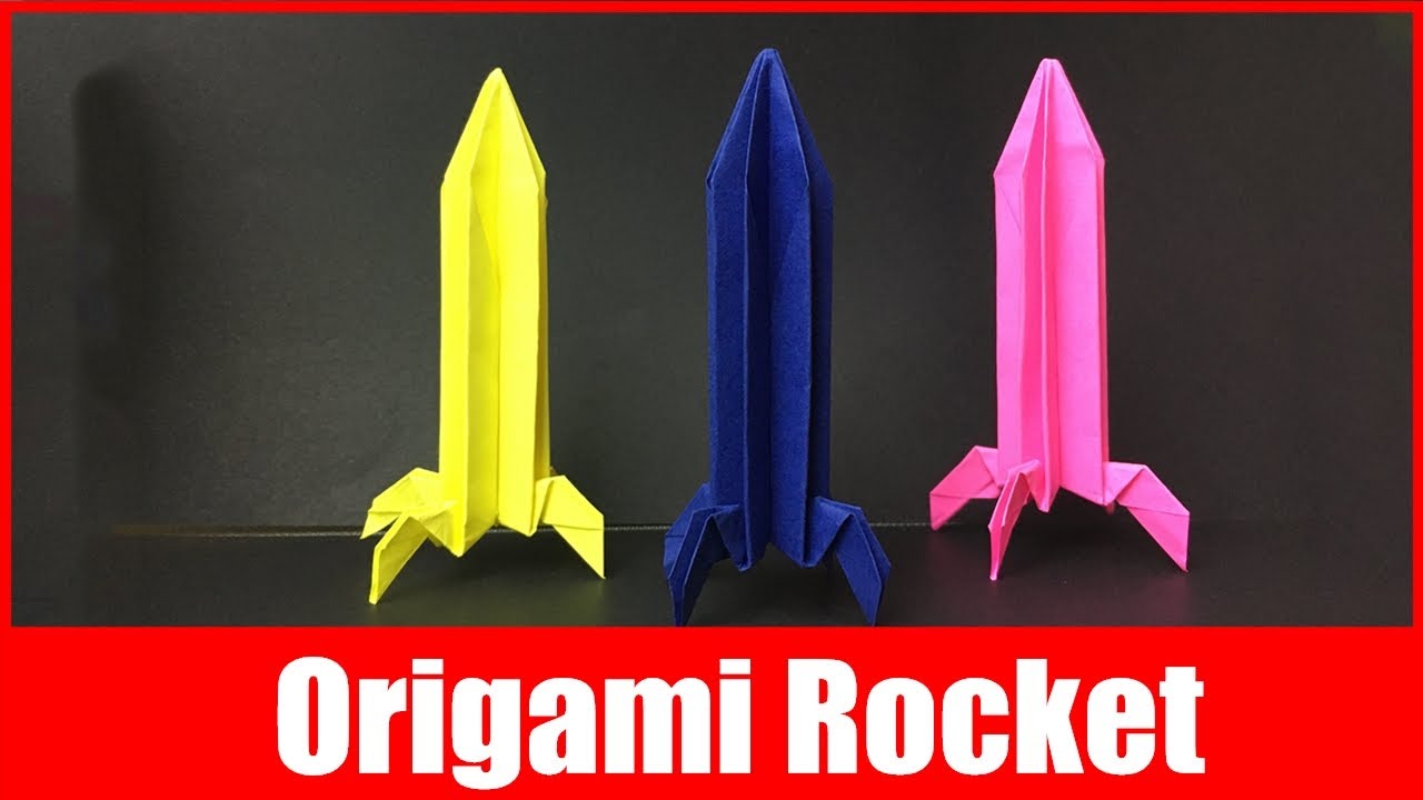 Diy Rocket How To Make A Paper Rocket Easy Origami Paper Crafts