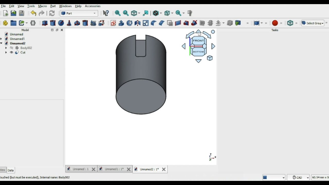 How to Create a Keyway Slot in FreeCAD - YouTube