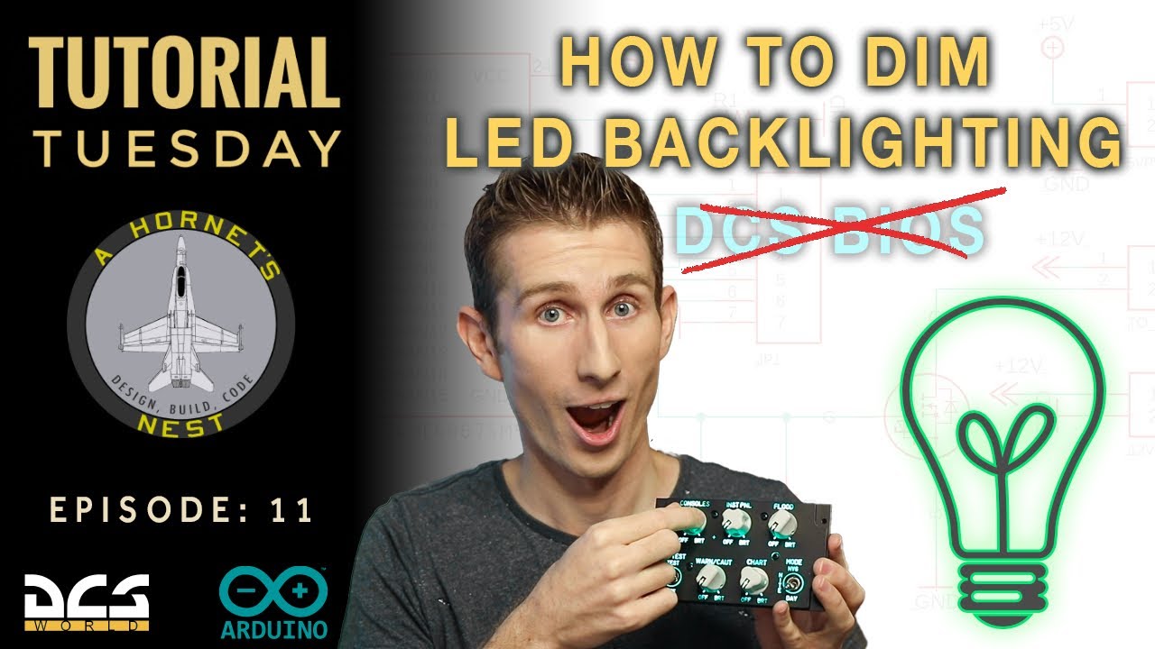 Ep: 11 - How to Dim LED Backlighting for your Cockpit | DCS - YouTube