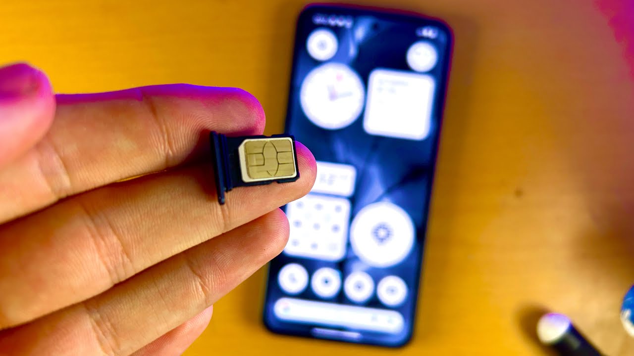 ANY Nothing Phone How To Insert SIM Card & Check Mobile Settings - YouTube