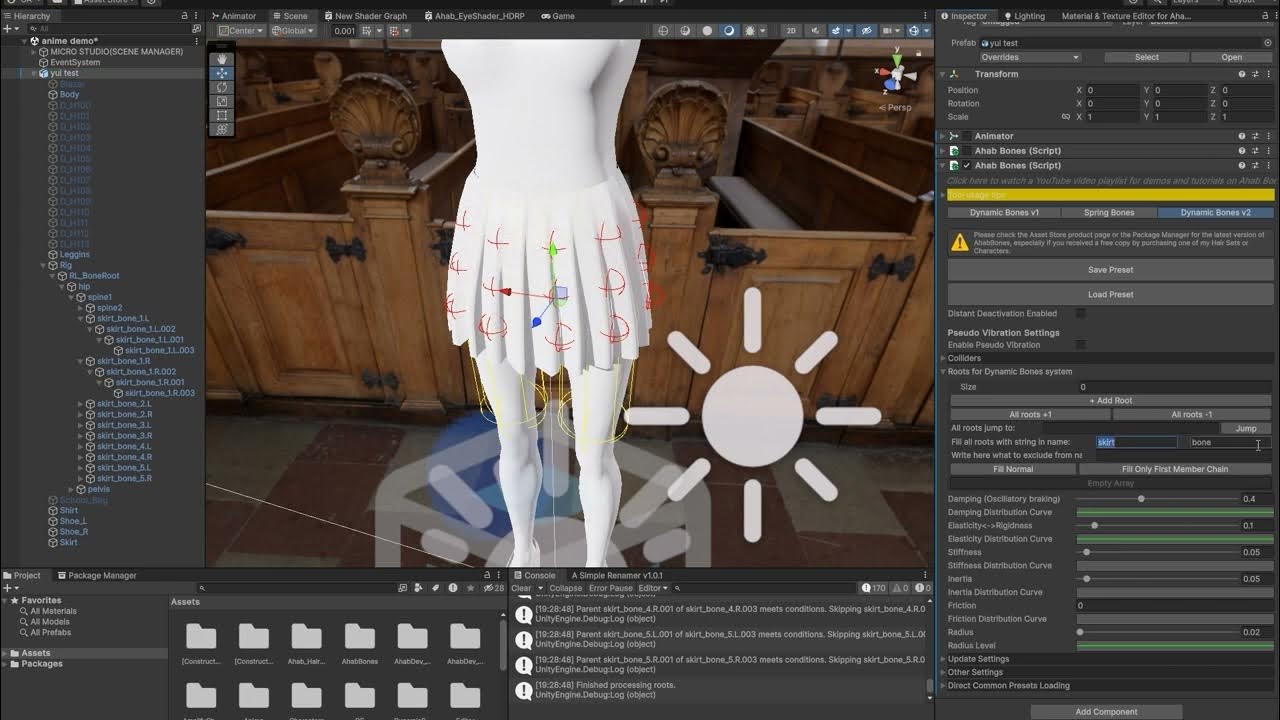 Unity Ahab Bones: New ways to atuomatically fill arrays - YouTube