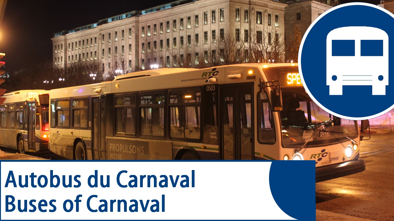 BUS - Parade du Carnaval de Québec | Quebec Carnaval Buses - YouTube