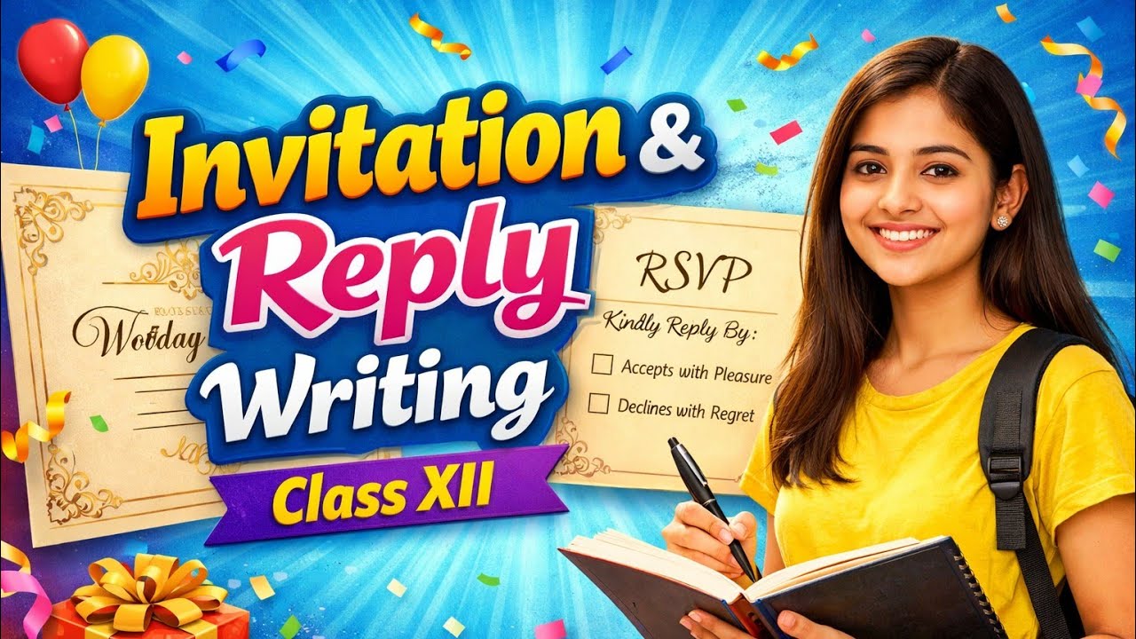 Invitation & Reply Writing Class 12 | Format, Examples & Tips | CBSE ...
