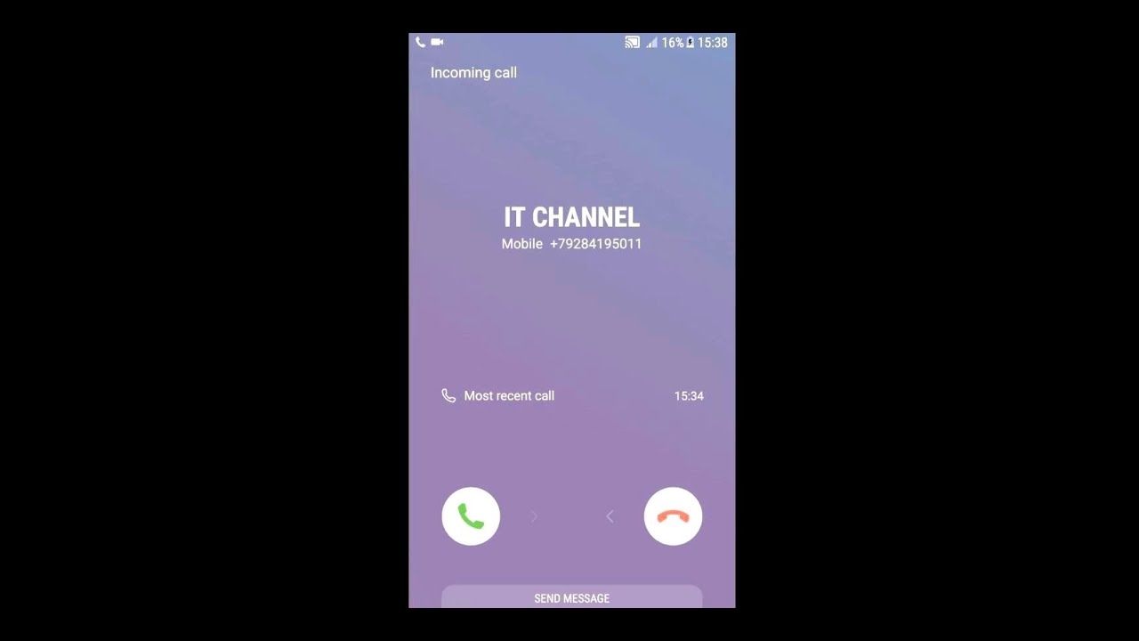 Samsung Galaxy S6 Over The Horizon Incoming Call (Screen Video) - YouTube