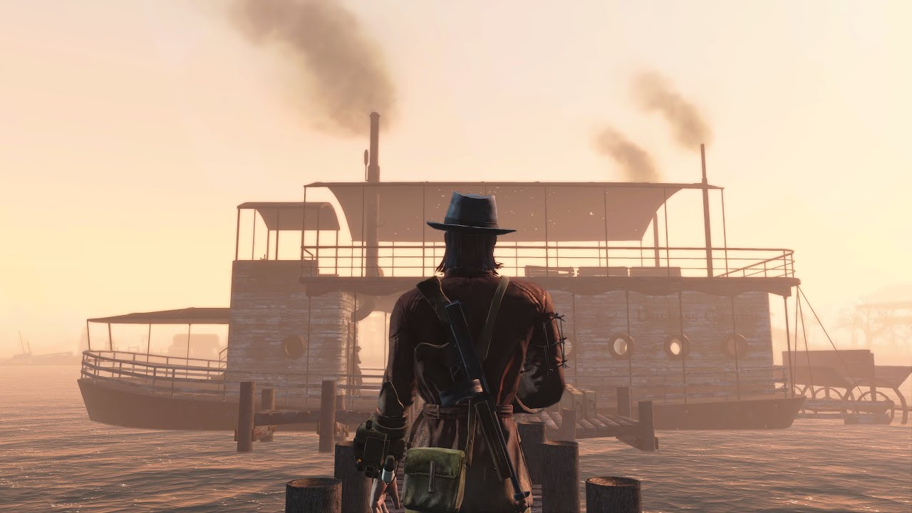 Trying out Fallout 4 Point Lookout - Gameplay clip [4K] - YouTube