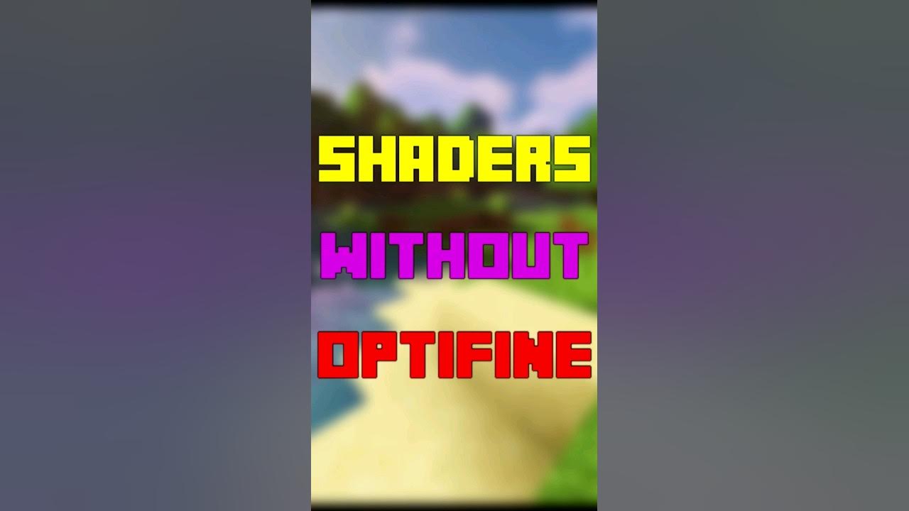 How to get Shaders WITHOUT Optifine #minecraft #curseforge #gaming #shaders - YouTube