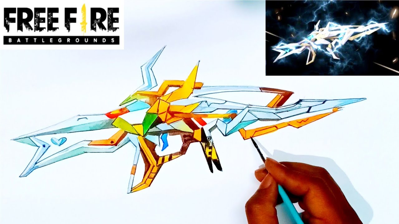 evo xm8 gun skin drawing/free fire evo xm8 skin gun drawing/free fire ...