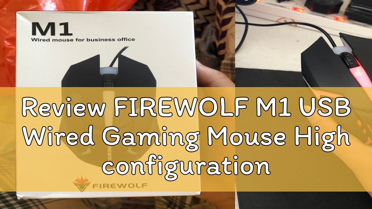 Review FIREWOLF M1 USB Wired Gaming Mouse High configuration With ...