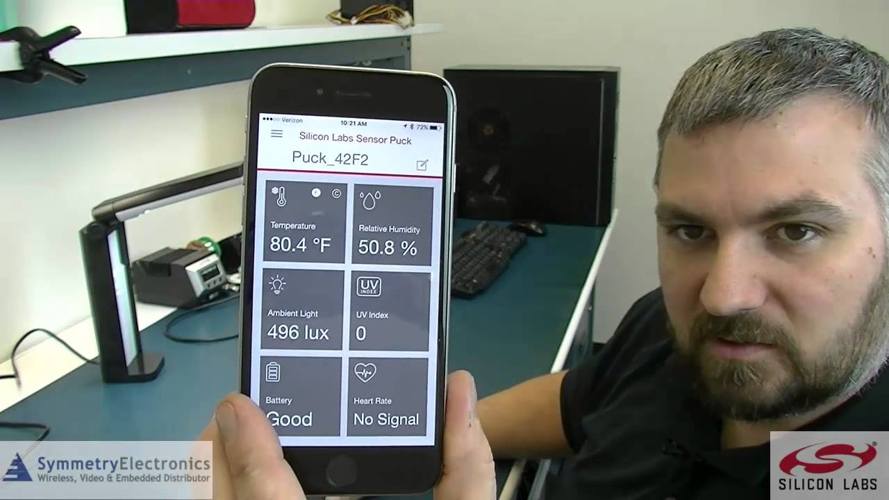 Silicon Labs - Sensor Puck and Mobile App Walkthrough - YouTube