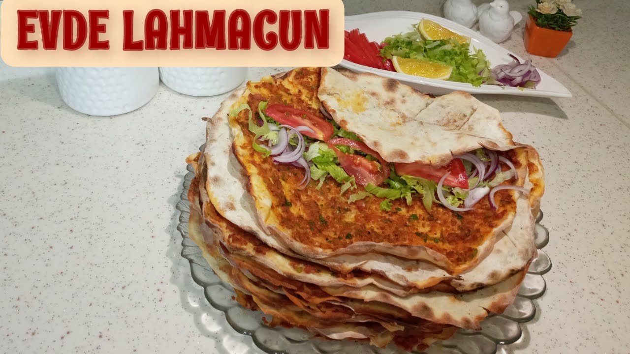 TAŞ FIRIN LEZZETİNDE EVDE PRATİK LAHMACUN 👌😋 - YouTube