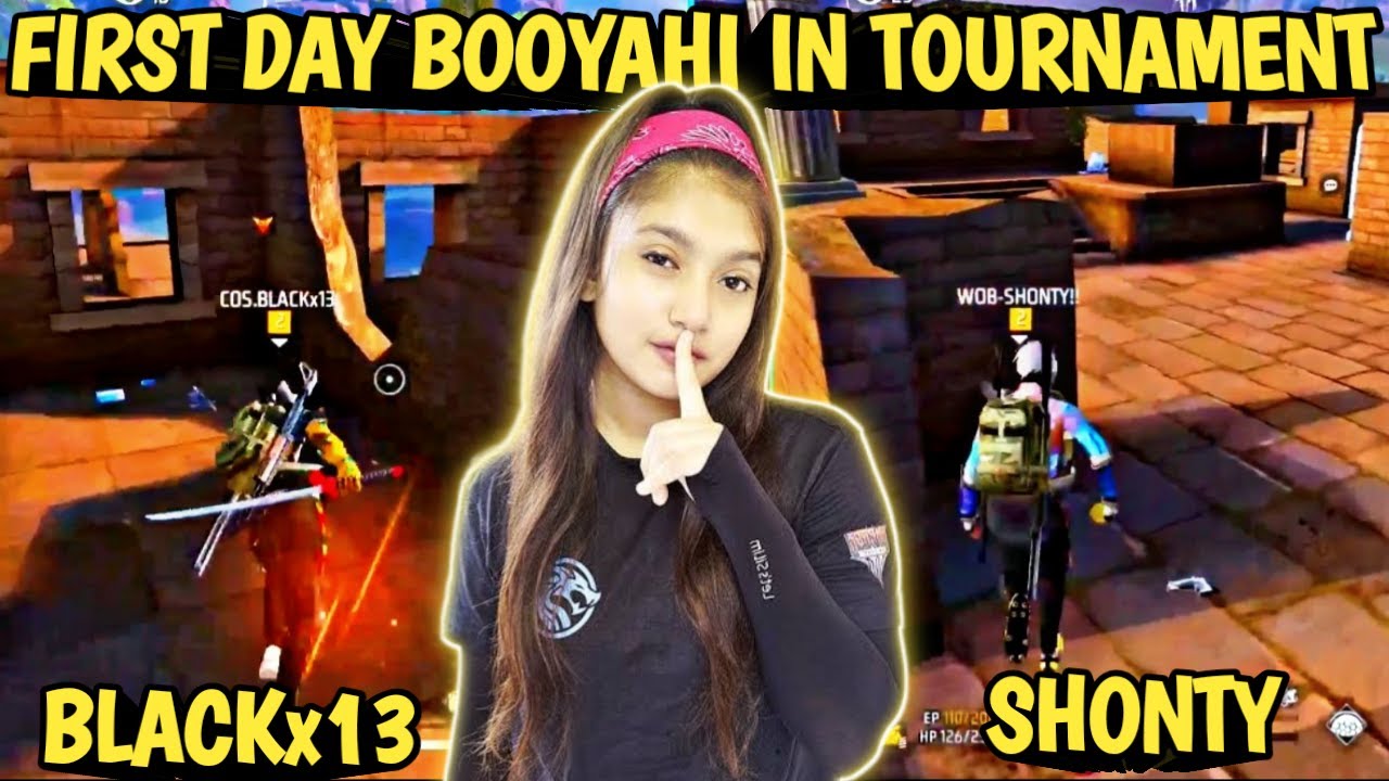 SHONTY VS BLACK IN TOURNAMENT || TEAM UNICORN FIRST DAY BOOYAHI IN ...