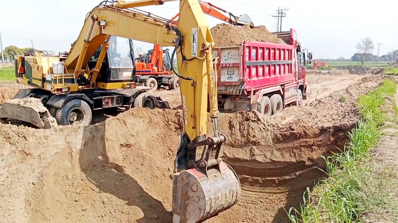Big Daewoo 170W3 MACHINE Loading Mud inTata Dumper Truck |Mega Machine ...