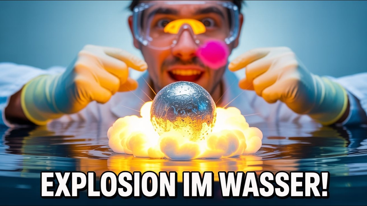 Natrium in Wasser: Was passiert dabei? Großer Knall & chemisches ...