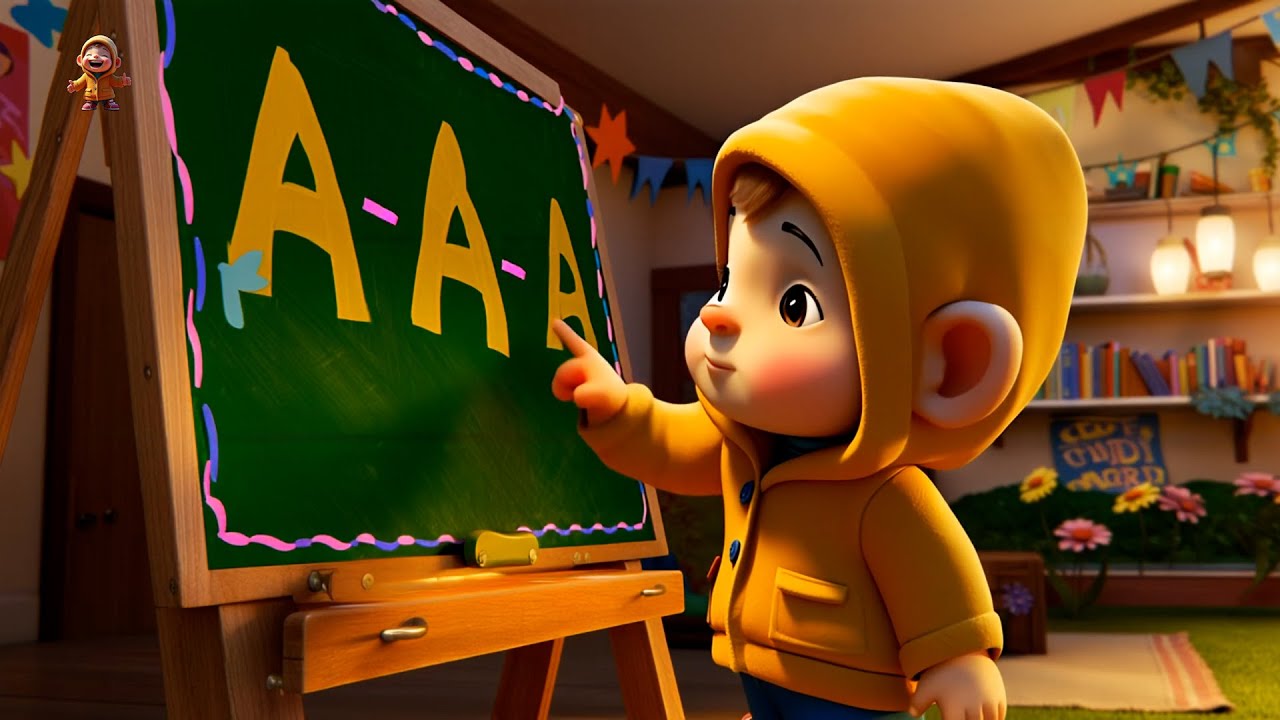 🎵 A Is for Apple 🍏 | ABC Song for Kids | Learn the Letter A with Little ...