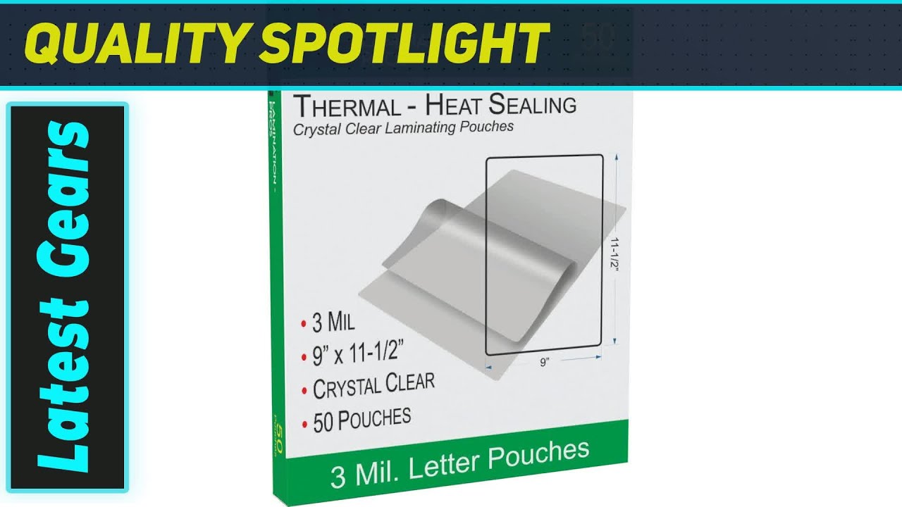 Best 9x11.5 Letter Laminating Pouches for Crystal Clear Protection ...