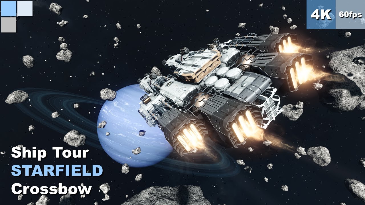[4K 60fps] STARFIELD - PC - Crossbow - Ship Tour - Relaxing Gameplay ...
