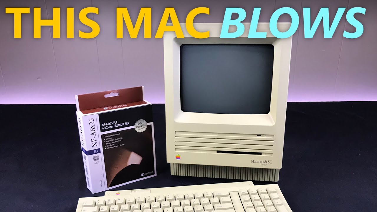 Upgrading the fan in my Macintosh SE - YouTube