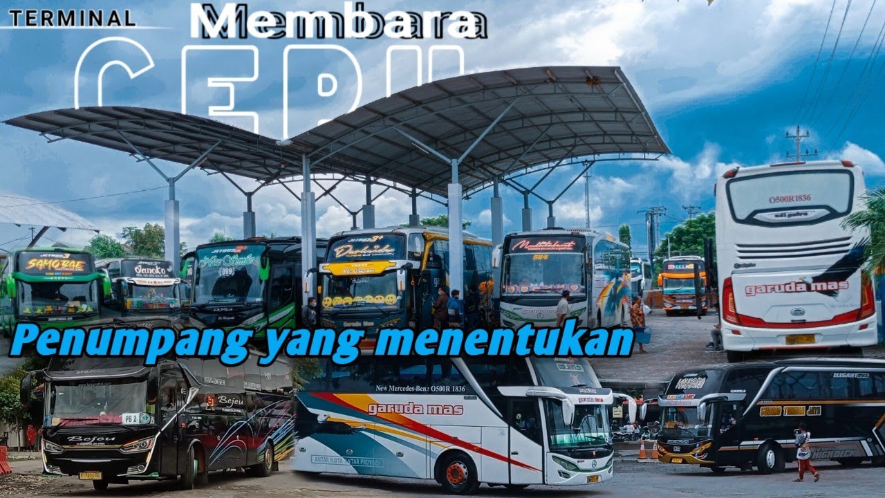 Hunting Bus !! Ramainya Bus di Terminal Cepu Dari Yang Class Vip sampai ...