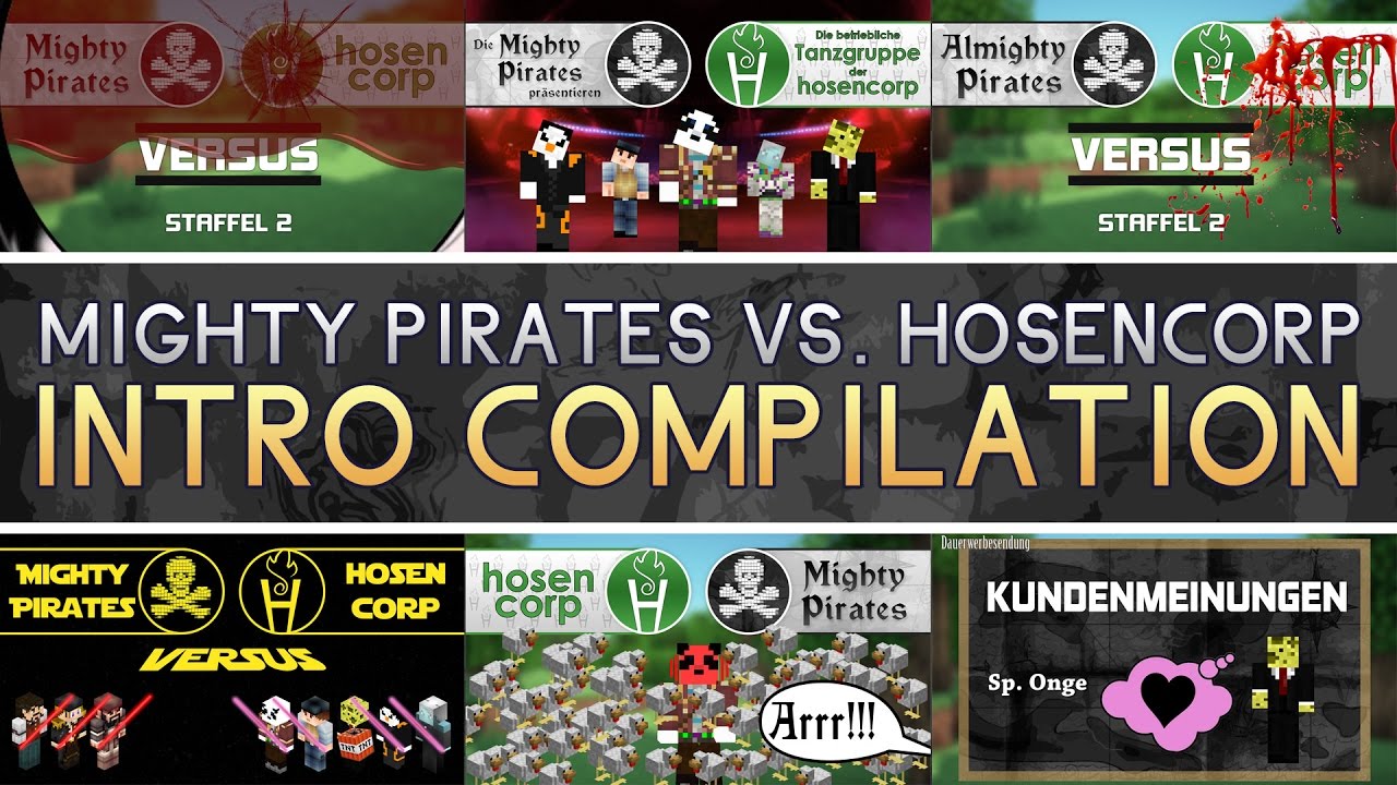 INTRO COMPILATION aus 'Mighty Pirates vs Hosencorp [Staffel 2]' - YouTube