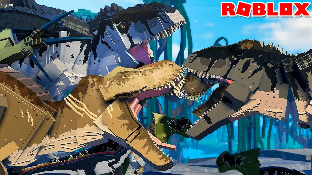 BATTLE ROYALE de DINOSSAUROS! T-REX CHEGOU!! (#2) | ROBLOX Jurassic ...