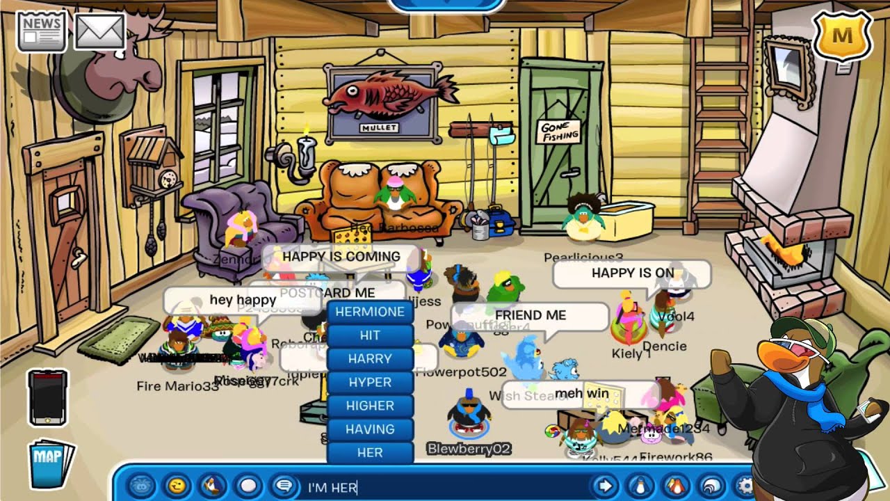 Club Penguin - Meeting Happy77 - YouTube
