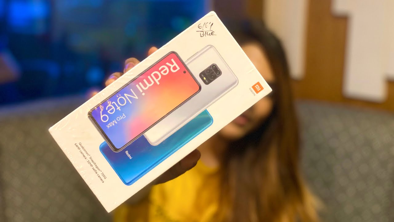 Redmi Note 9 pro max unboxing video ( Blue color) | VLog-1 - YouTube