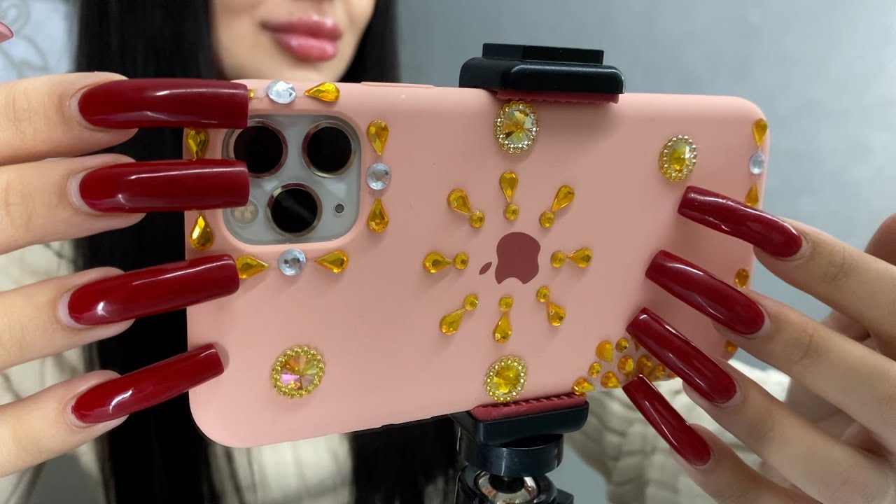 ASMR tapping & scratching camera Phone - one minute ! - YouTube