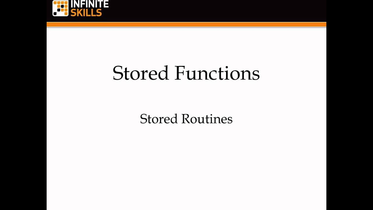 Mysql 5 Tutorial Stored Functions Youtube 3481