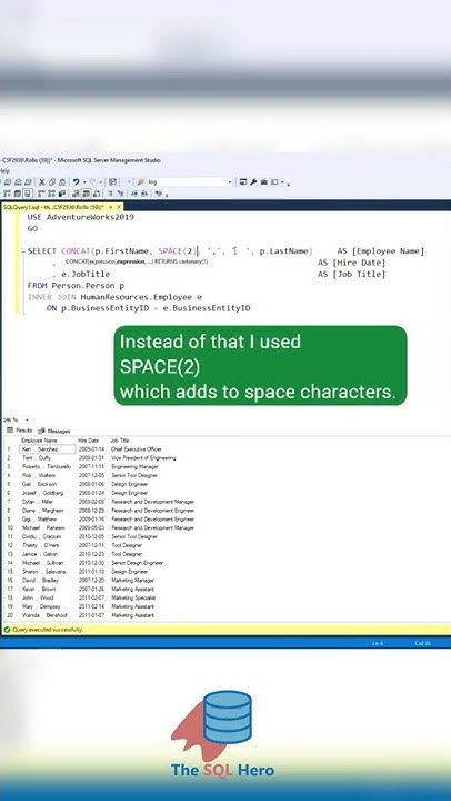 For Cleaner Code In Sql Server Sql Sqlserver Dba Database Ssms Dev Data Dataanalytics