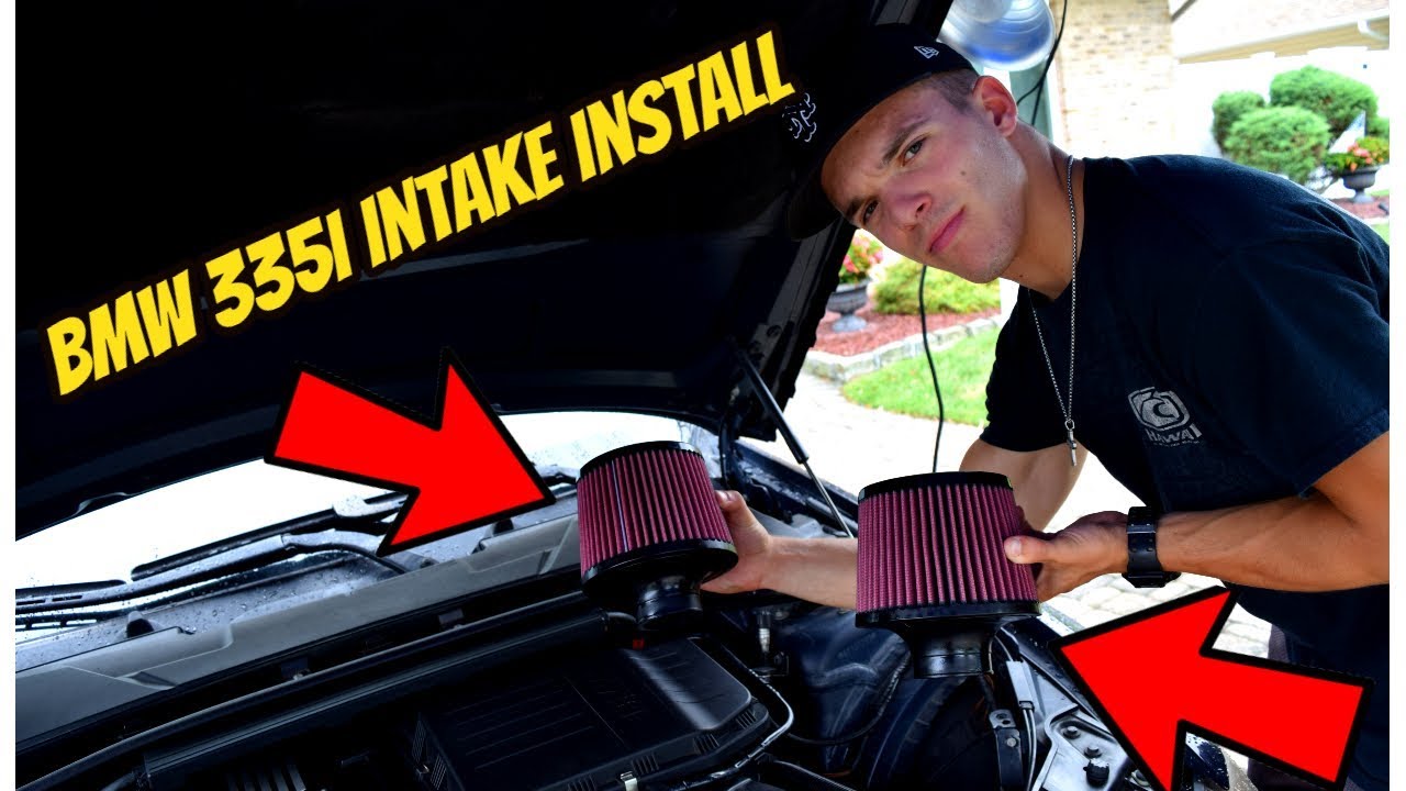 BMW 335i DCI Burger Motorsports Intake Install - YouTube