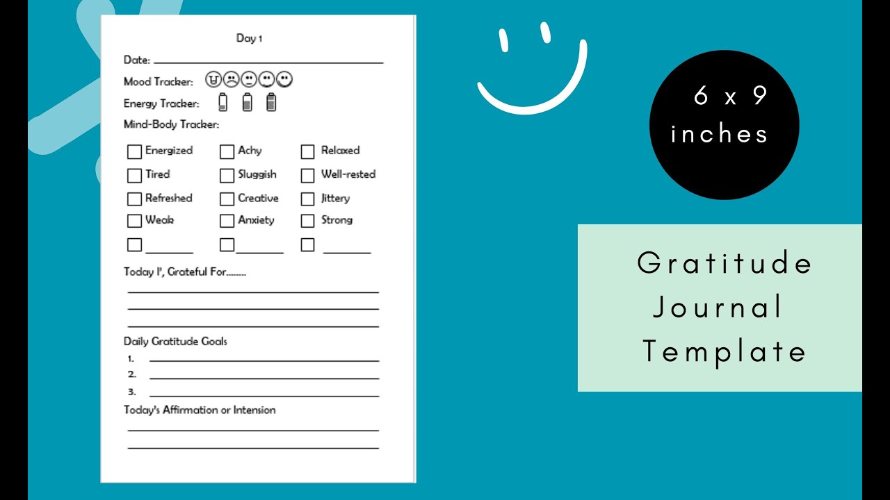 How to create gratitude journal template with powerpoint - YouTube
