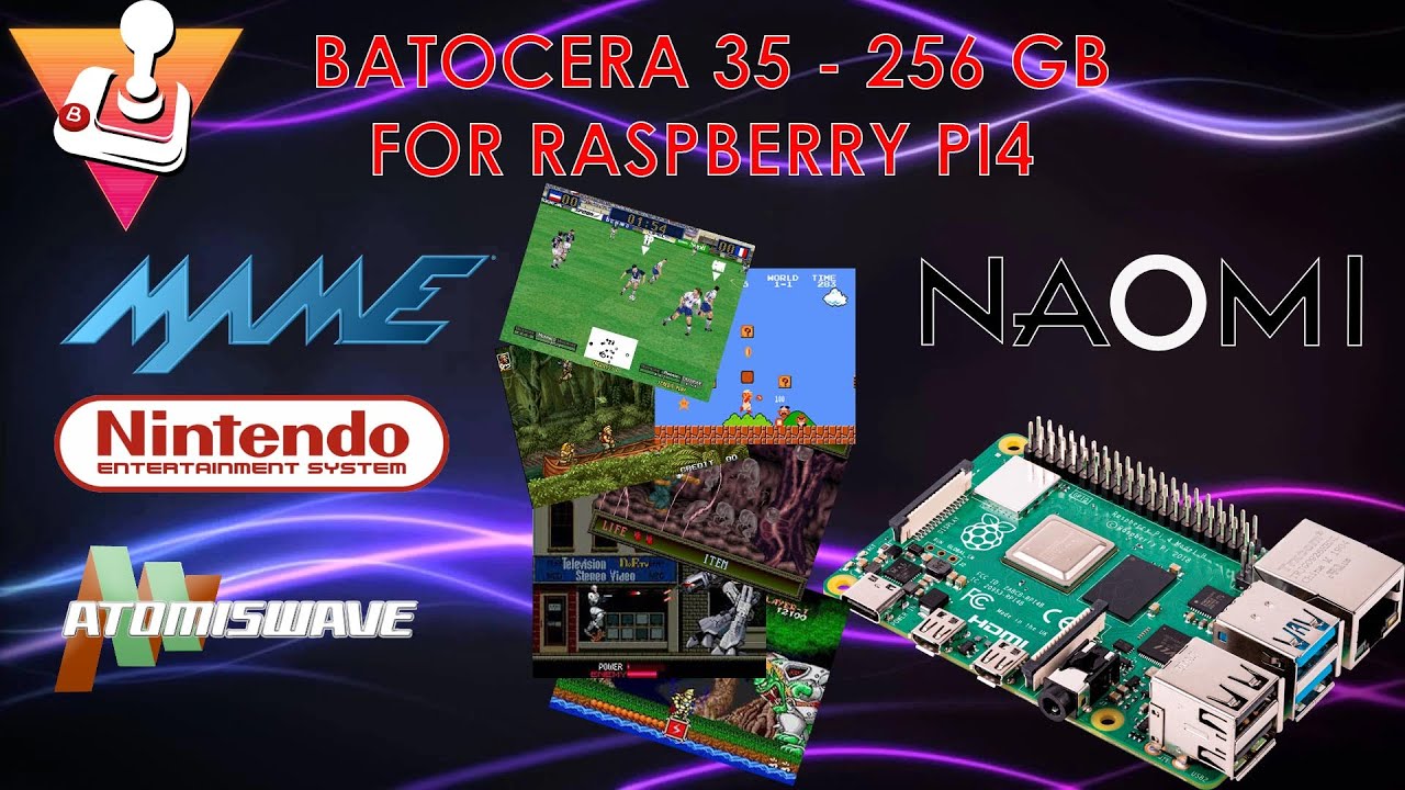 Batocera 35 256 gb for Raspberry pi4 & pi 400 - YouTube
