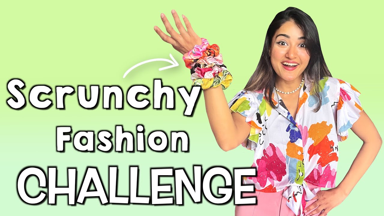 Colorful Scrunchies Pick Out My Outfits Challenge - YouTube