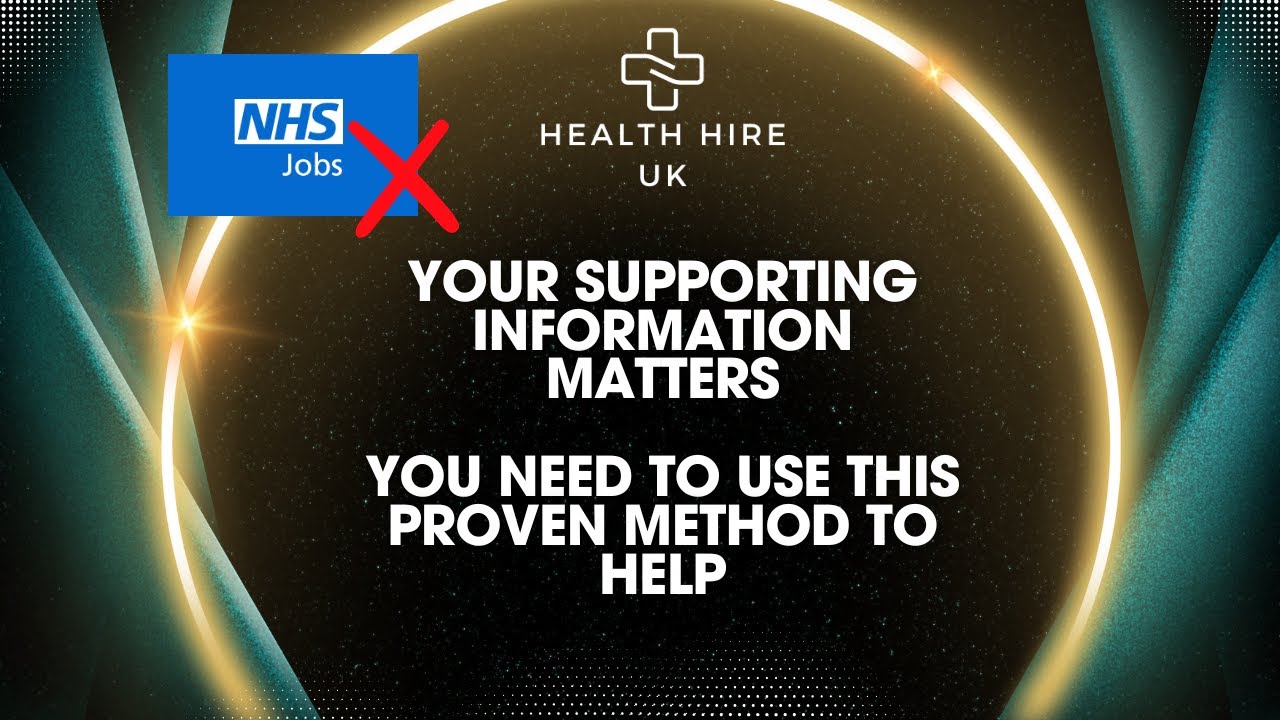 How to Tailor Your NHS Job Application I Personal Statement ...