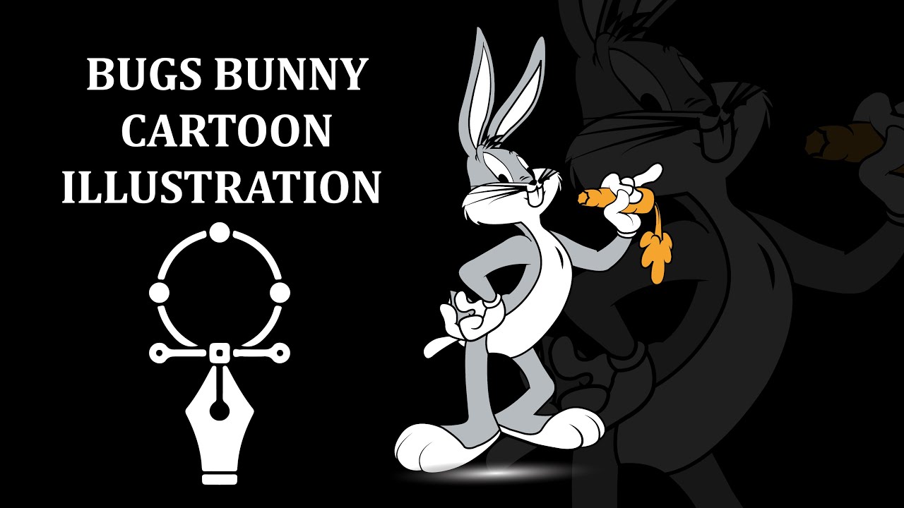How To Create Bugs Bunny Cartoon Vector/illustration | Designer Aamir ...