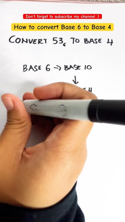 How to convert base 6 to base 4 #shorts #youtubeshorts #subscribe # ...