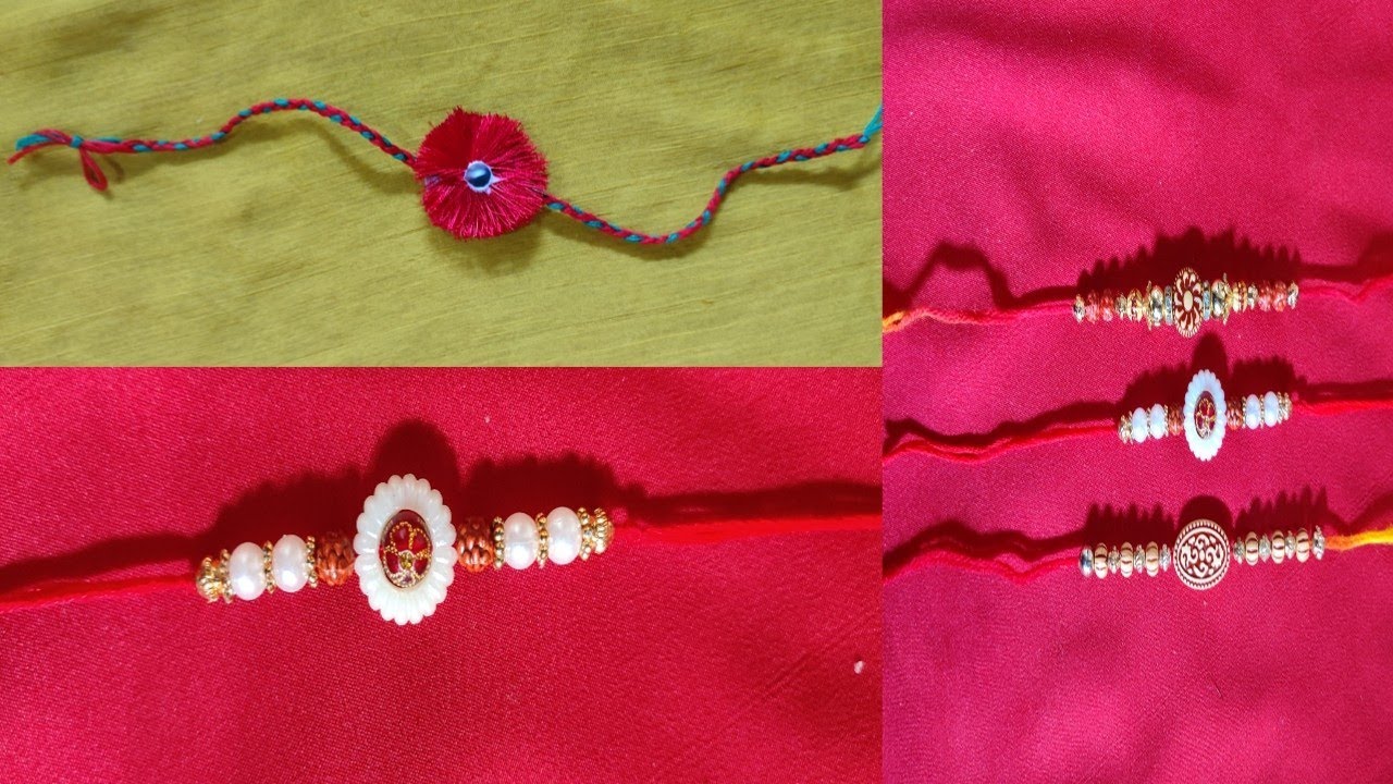 How to make rakhi //amazing rakhi tutorial at home//DIY rakhi making ...